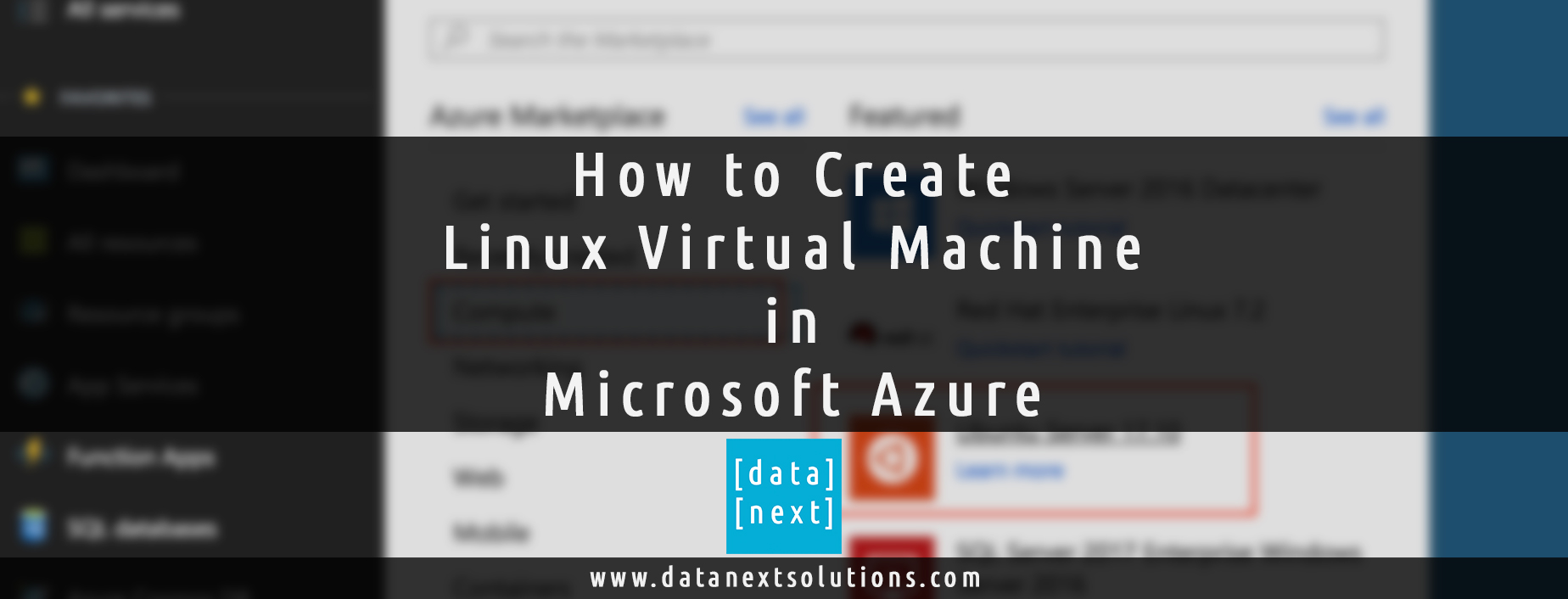 Create Linux Virtual Machine in Azure | DataNext Solutions
